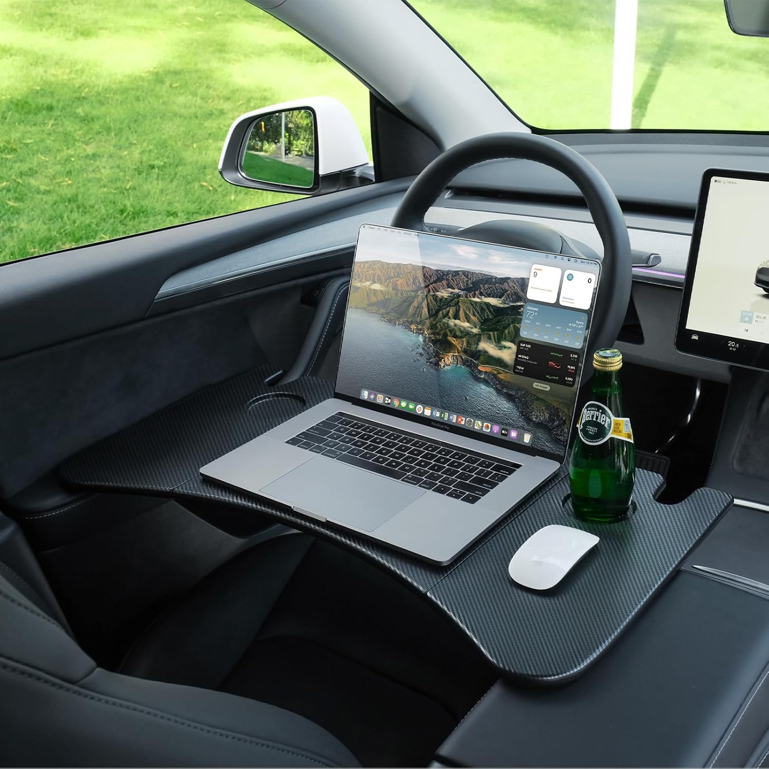 The Tesla Accessory That Turns Your Car Into a Mobile Desk (Or Dining ...